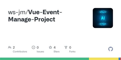 GitHub Ws Jm Vue Event Manage Project