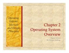 CH02-Operating System Overview - Operating Systems: Internals and ...