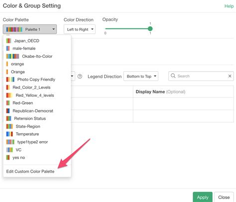 Click The Add Button To Open Custom Color Palette Dialog