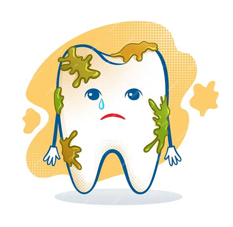 Premium Vector Cute Aching Tooth Character