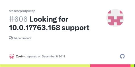 Looking For 10017763168 Support · Issue 606 · Stascorprdpwrap · Github