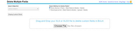 Bulk Delete Custom Fields In Salesforce With BOFC