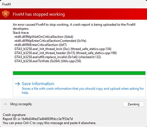 Fivem Has Stopped Working Fivem Client Support Cfx Re Community