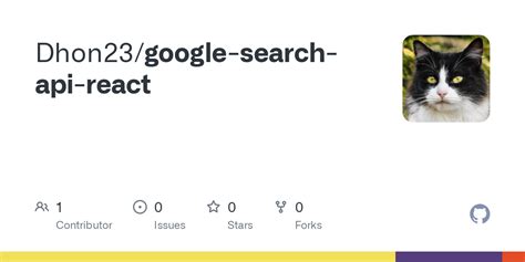 Github Dhon Google Search Api React