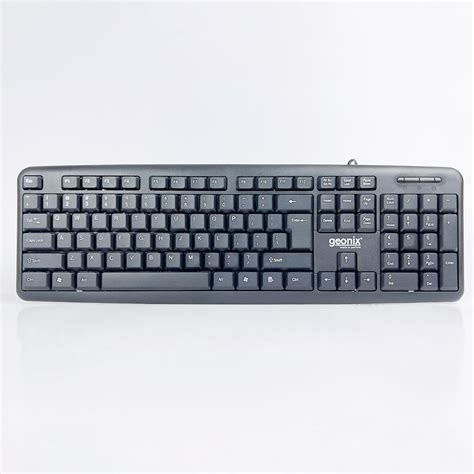 Buy Geonix Wired Computer Keyboard Basic Black Keyboard With 1 5 Metre Usb A