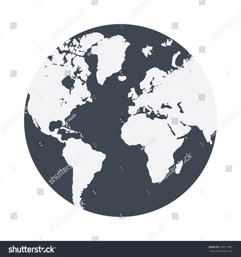 Global Map Icon Stock Vector Royalty Free 709717861 Shutterstock