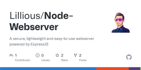 github lillious node webserver a secure lightweight and easy to use