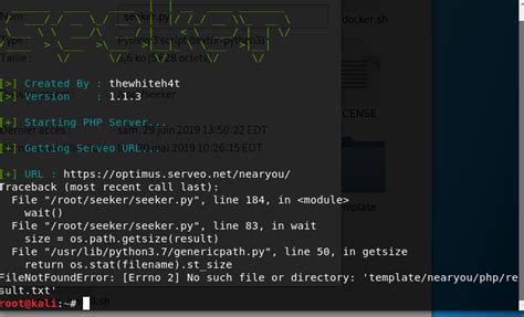 Errno When I Run Seeker Issue Thewhiteh T Seeker GitHub