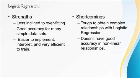 Supervised Machine Learning Algorithmsstrengths And Weaknesses Ppt