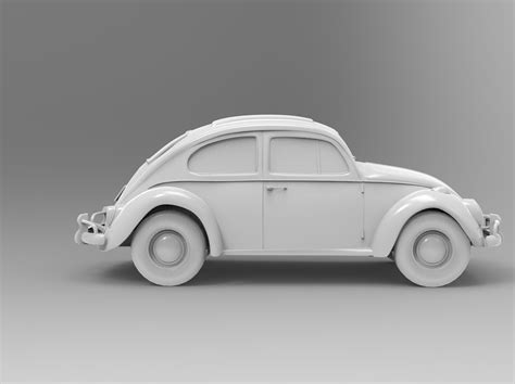 Free Obj File Volkswagen Beetle・3d Printer Design To Download・cults