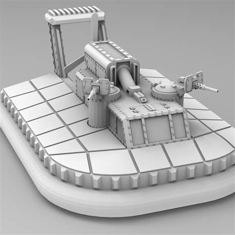 3d Printable Hovercraft By Rogue Sculpts
