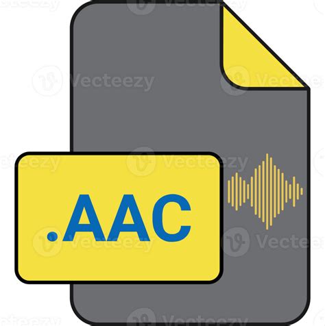 Aac File Extension Icon Fill Crisp Corners With Symbol 65420091 Png