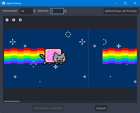Setting Horizontal Frames To 1 In Select Sprite Frames Doesnt Show The Separator Lines · Issue