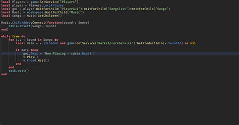 lobby music rotation script not working scripting support developer