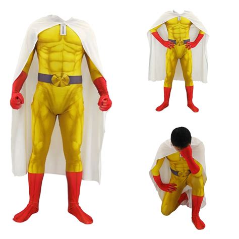 Anime One Punch Man Costume Saitama Cosplay One Punch Man Merch