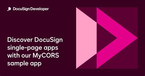 Docusign Developers On Linkedin Create Docusign Single Page Apps Our