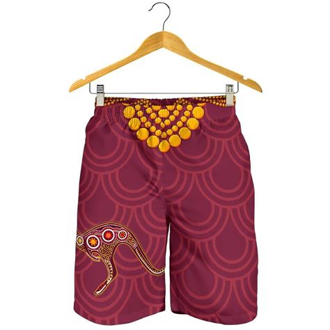 Aboriginal Mens Short Aboriginal Kangaroo Aboriginal Man Mens