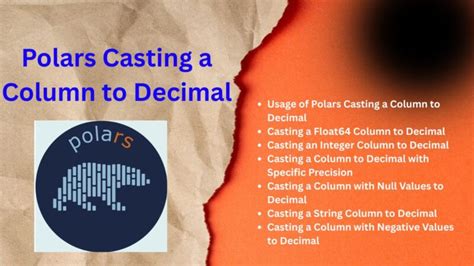 Convert Polars Casting A Column To Decimal Spark By Examples