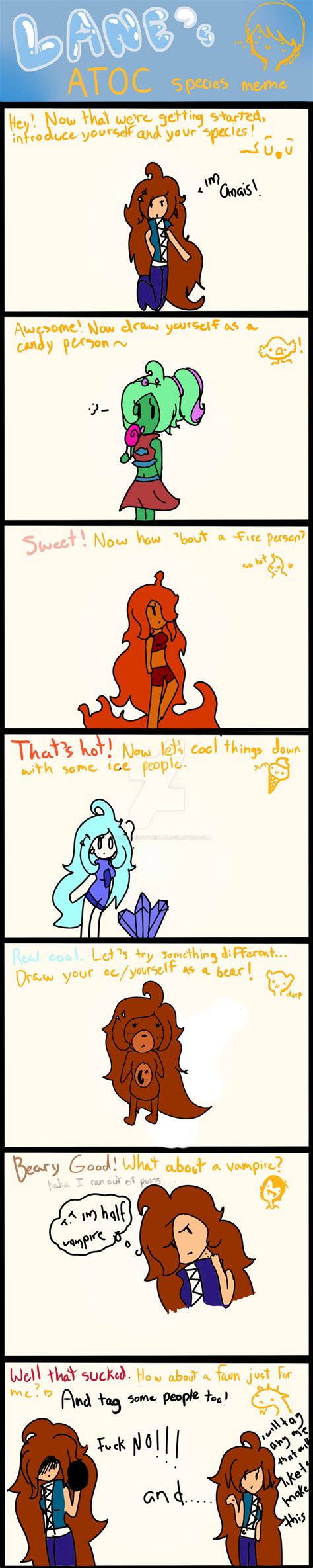 Species Meme By Xxsynchroncitygirlxx On Deviantart