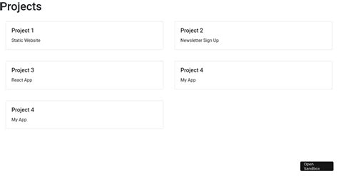 dynamic cards forked codesandbox