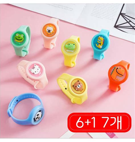 61 7개 썸머밴드 모기패치 모기퇴치 유아 성인 천연성분 Led팔찌 모기기피제 밴드팔찌 12종랜덤발송 티몬