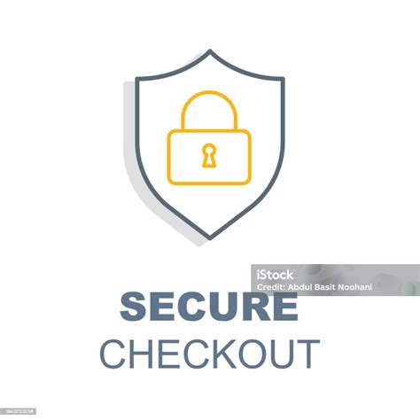 Secure Checkout Icon For Ecommerce Trustworthy Online Shopping Payment Symbol Stock Illustration
