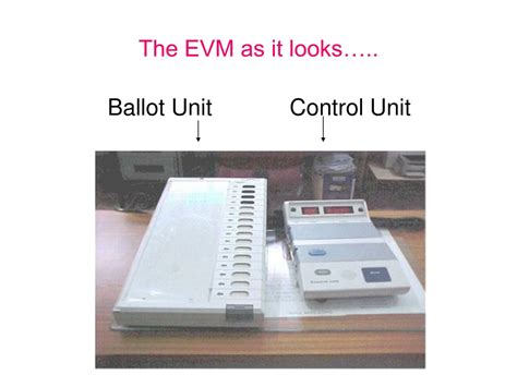 Ppt Electronic Voting Machine Evm Powerpoint Presentation Free Download Id 9165545