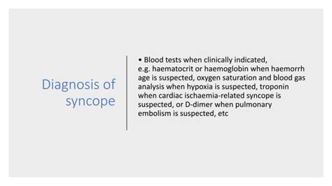 Approach To Syncope Diagnosis And Management Pptx