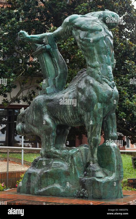 Le Centaure Mourant Dying Centaur Bronze Statue By French Modernist