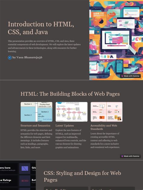 Introduction To Html Css And Java Pdf World Wide Web Internet And Web