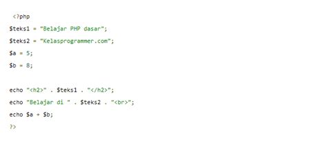 Mengenal Sintaks Echo Dan Print Pada Php