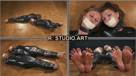 Mandy And Bramble Double Tight Pvc Mummification Part 2 Struggling