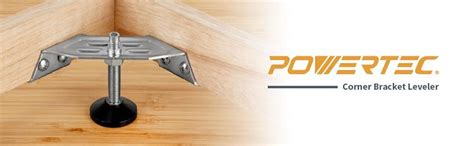 Powertec Corner Leveling Feet 8pk Heavy Duty Adjustable