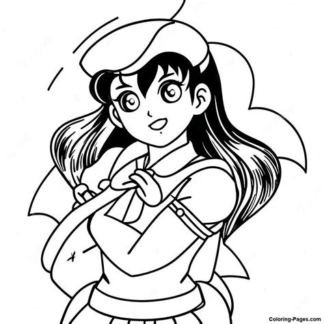 Sailor Mars In Fiery Pose Coloring Page Coloring