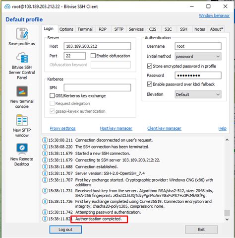 Đăng nhập vps linux