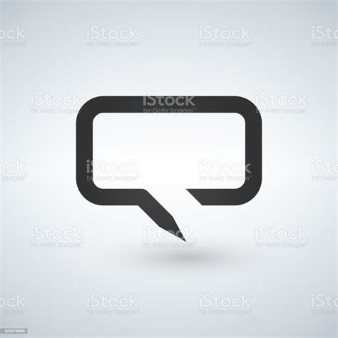 버블 라인 간단한 아이콘 채팅 벡터 기호 개요 선형 스타일 그림 흰색 절연 0명에 대한 스톡 벡터 아트 및 기타 이미지 0명 공란 기포 Istock