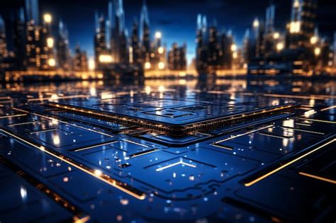 Premium AI Image Central Computer Processors CPU Concept Motherboard Digital Chip Technology