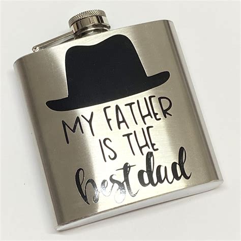 Metal Flask Best Dad Goeters Uit My Hart