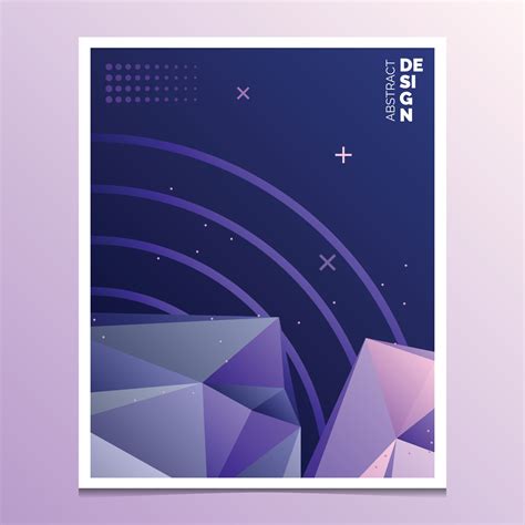 Flyer Brochure Design Templates Geometric Triangular Abstract Modern Backgrounds Mobile