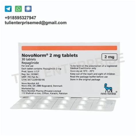 Novonorm 2 Mg Tablet At ₹ 600box In New Delhi Id 25737732462