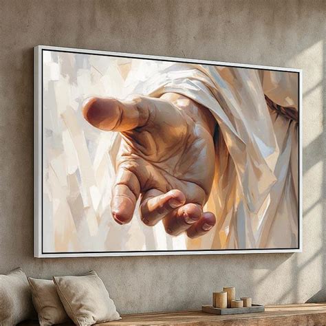 Jesus Outstretched Hand Etsy