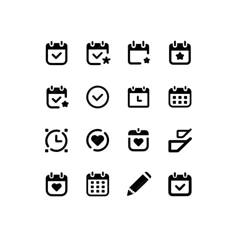 Premium Vector Calendar And Event Planning Icon Set Vector Illustration