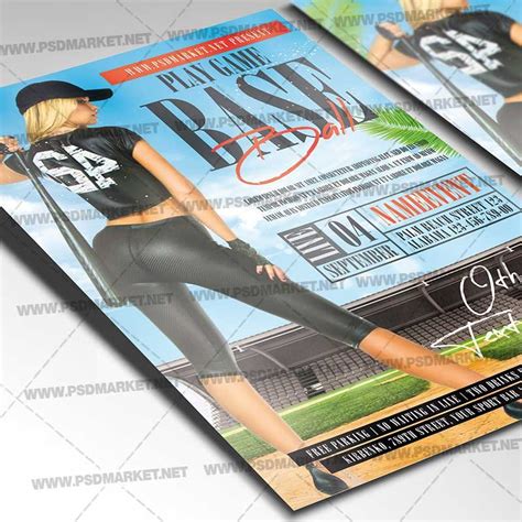 Download Baseball Psd Template Flyer Psdmarket
