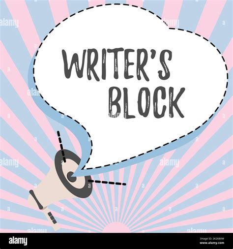 conceptual display writer s block business idea condition of being
