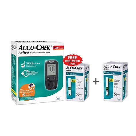 Accu Chek Active Meter With 10 Strips Accu Chek Active 25 Strips Walmart Business Supplies