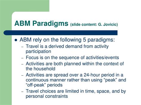 ppt activity based modeling a brief introduction powerpoint