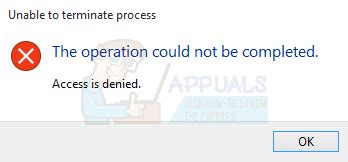 Fix Unable To Terminate Process Access Is Denied