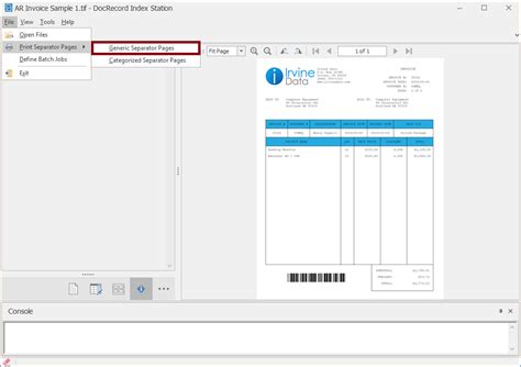 Printing Separator Pages