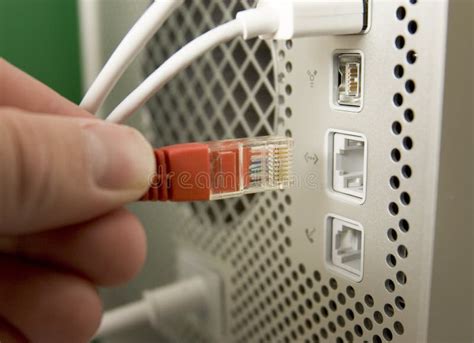Connecting The Computer Stock Photo Image Of Information