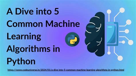 A Dive Into 5 Common Machine Learning Algorithm In Python Python